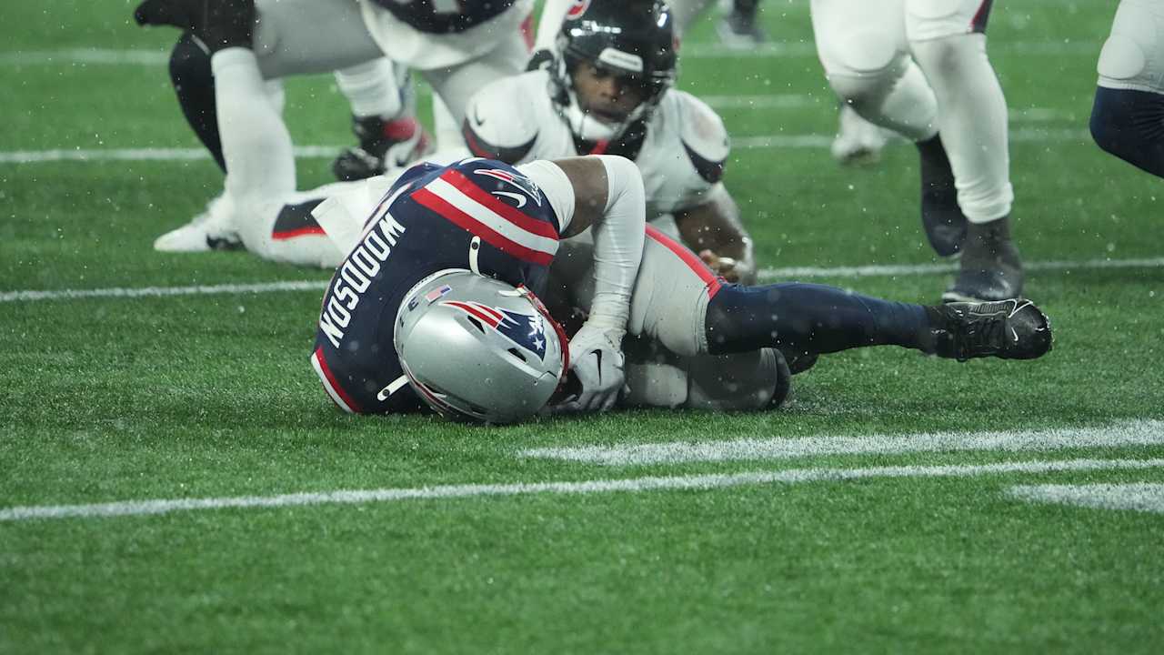 Pats defense forces FIFTH turnover after Gonzalez punches, and Woodson ...