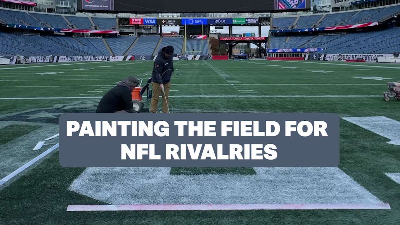 Painting the Field for NFL Rivalries Game