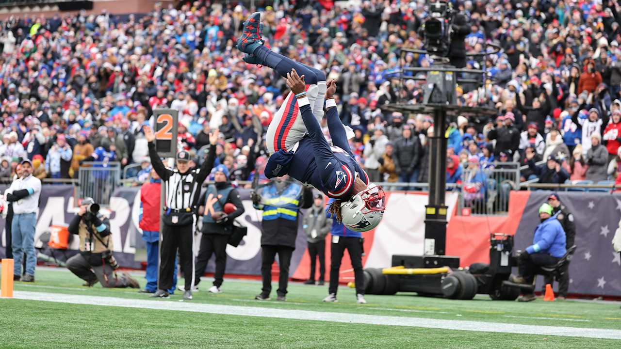 Joe Milton III backflips in the end zone after scoring his first NFL ...
