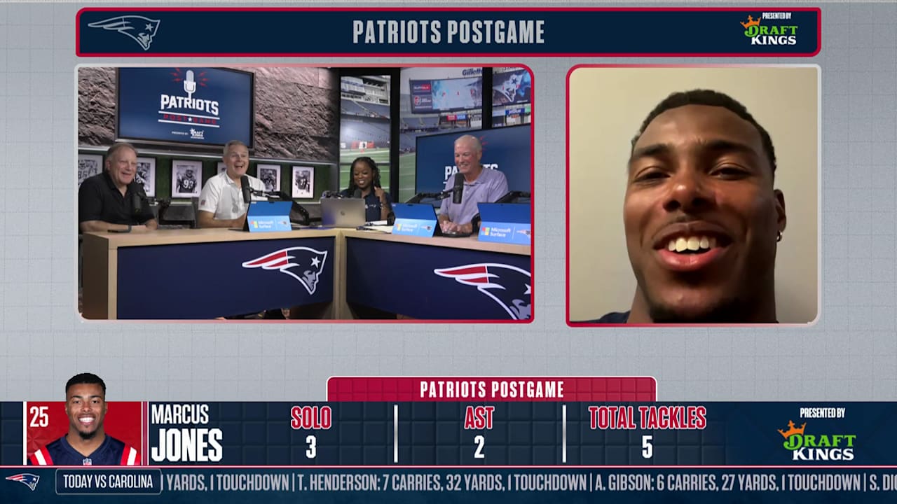 Marcus Jones Talks 42-13 New England Win | Patriots Postgame Show