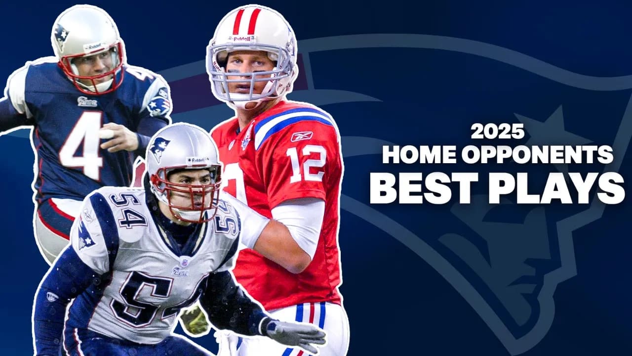 Throwback: Patriots Best Plays from the Past Against 2025 Home Opponents