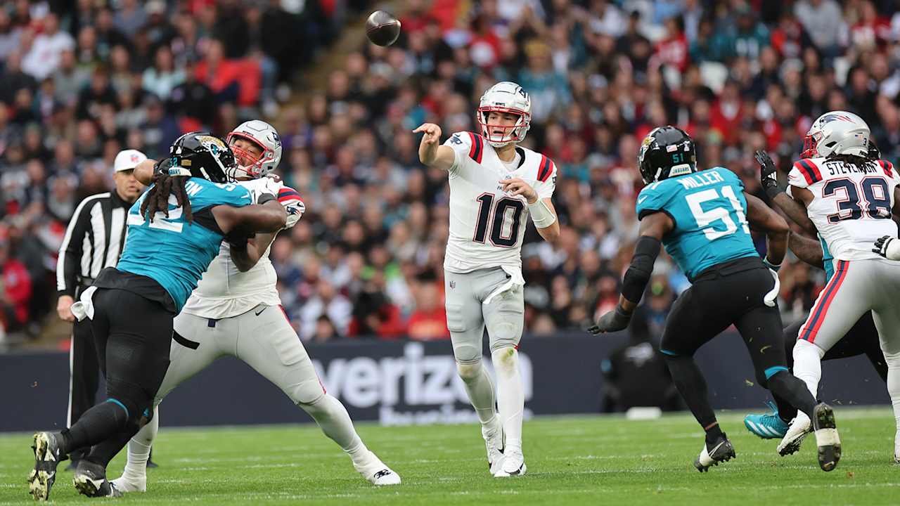 Drake Maye's best plays from 2-TD game in London Week 7