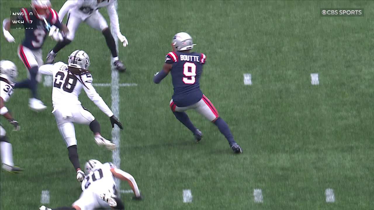 Every catch by Kayshon Boutte vs. Raiders Week 1