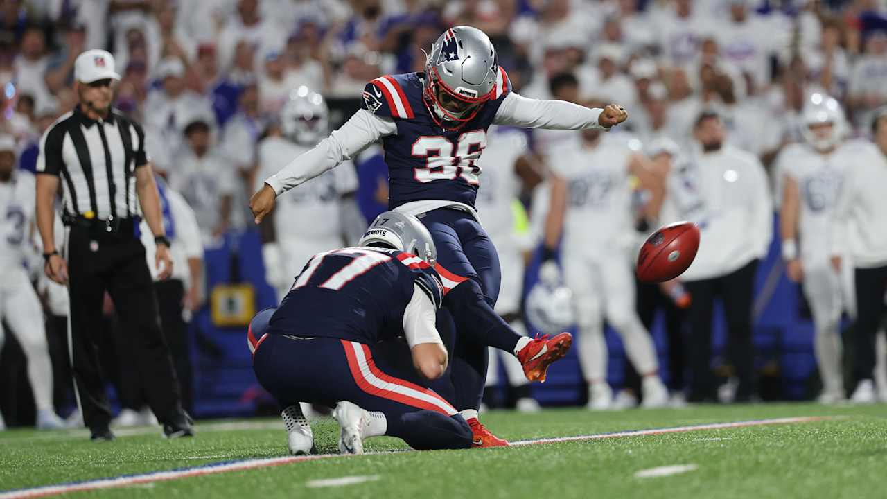 Andy Borregales' 30-yard FG opens scoring in Patriots-Bills on 'SNF'