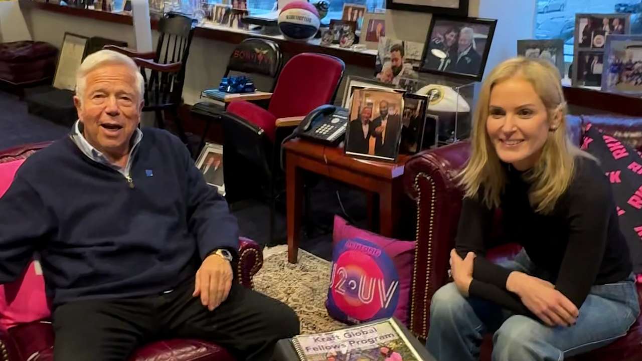 Robert Kraft and Dr. Dana Kraft Unbox Their Shoes for My Cause My Cleats
