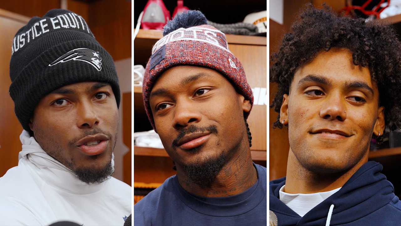 Marcus Jones, Stefon Diggs, and Christian Gonzalez | Player Media ...