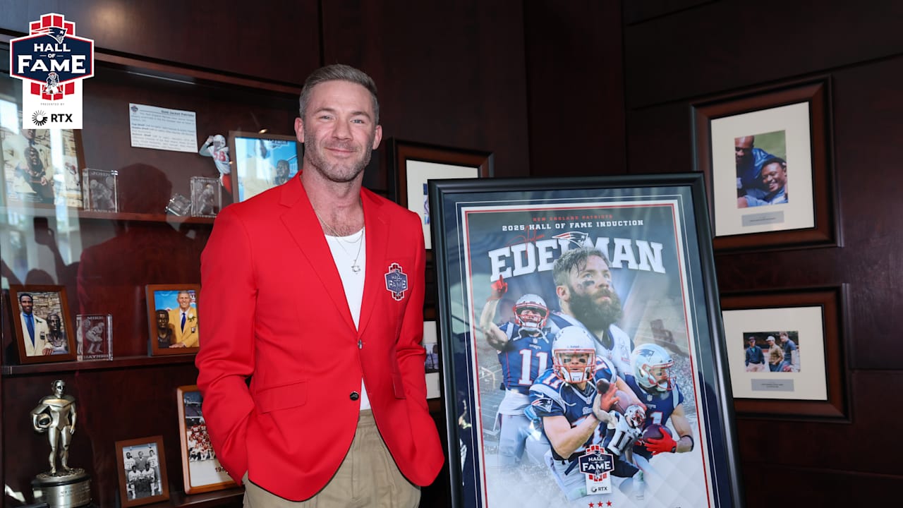First photos of Julian Edelman in a Patriots Hall of Fame Jacket