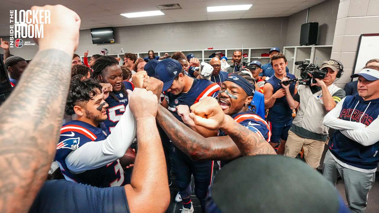 Inside the Locker Room After The Patriots Win Over the Bills | Postgame Celebration