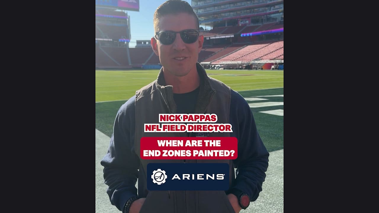 NFL Field Director Nick Pappas Breaks down How the Field Is Painted at ...
