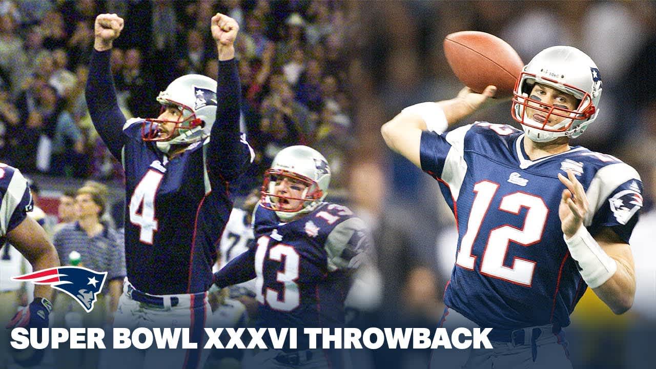 Throwback: Patriots Dynasty Begins With Super Bowl XXXVI Win vs. Rams