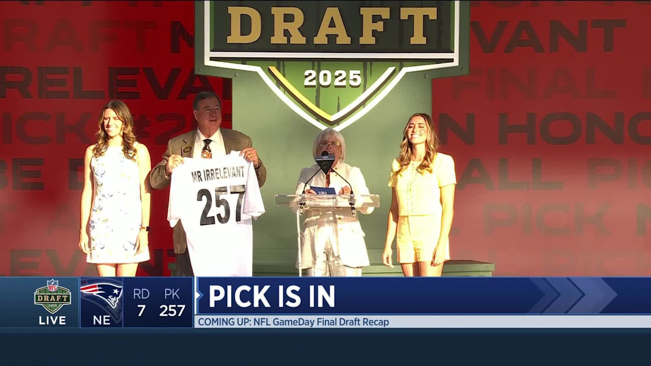 Patriots make Kobee Minor 'Mr. Irrelevant' with No. 257 and final pick ...