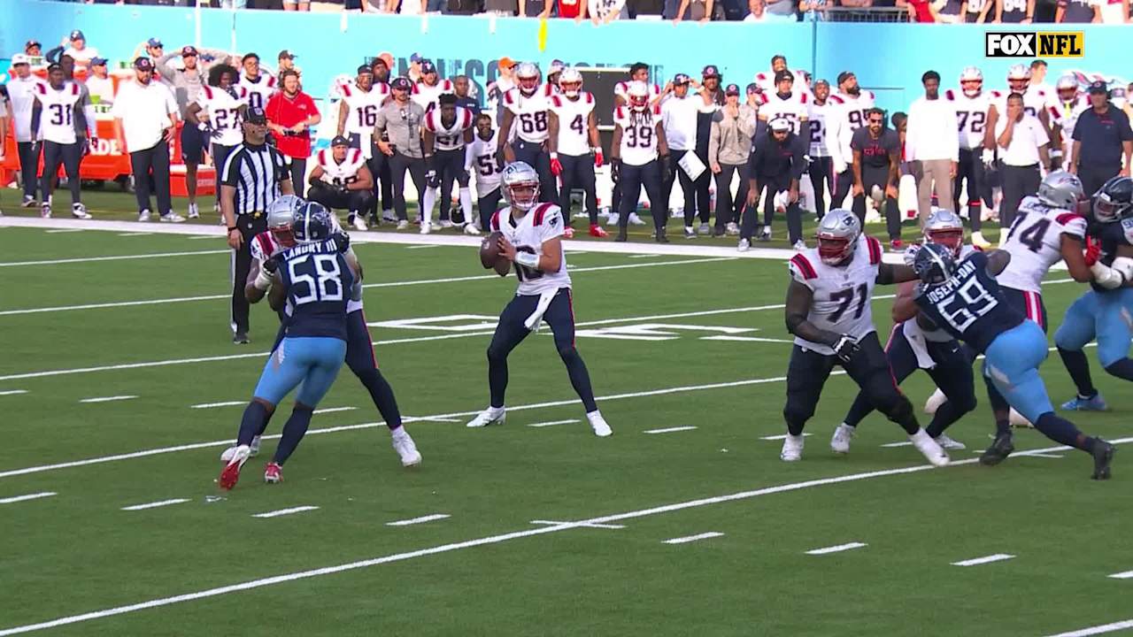 Drake Maye's best throws runs from 301 total-yard game vs. Titans Week 9
