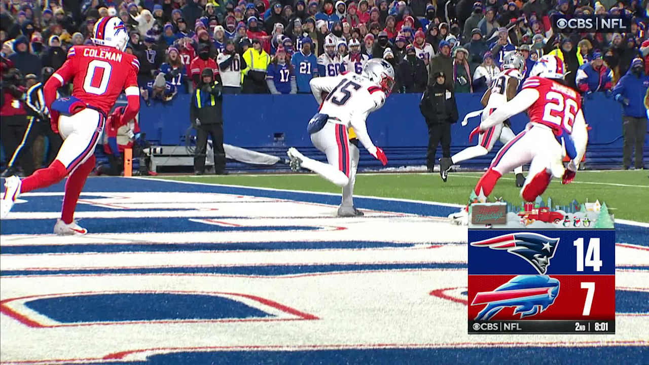 Josh Allen's deep launch lands in Marte Mapu's hands for end-zone INT