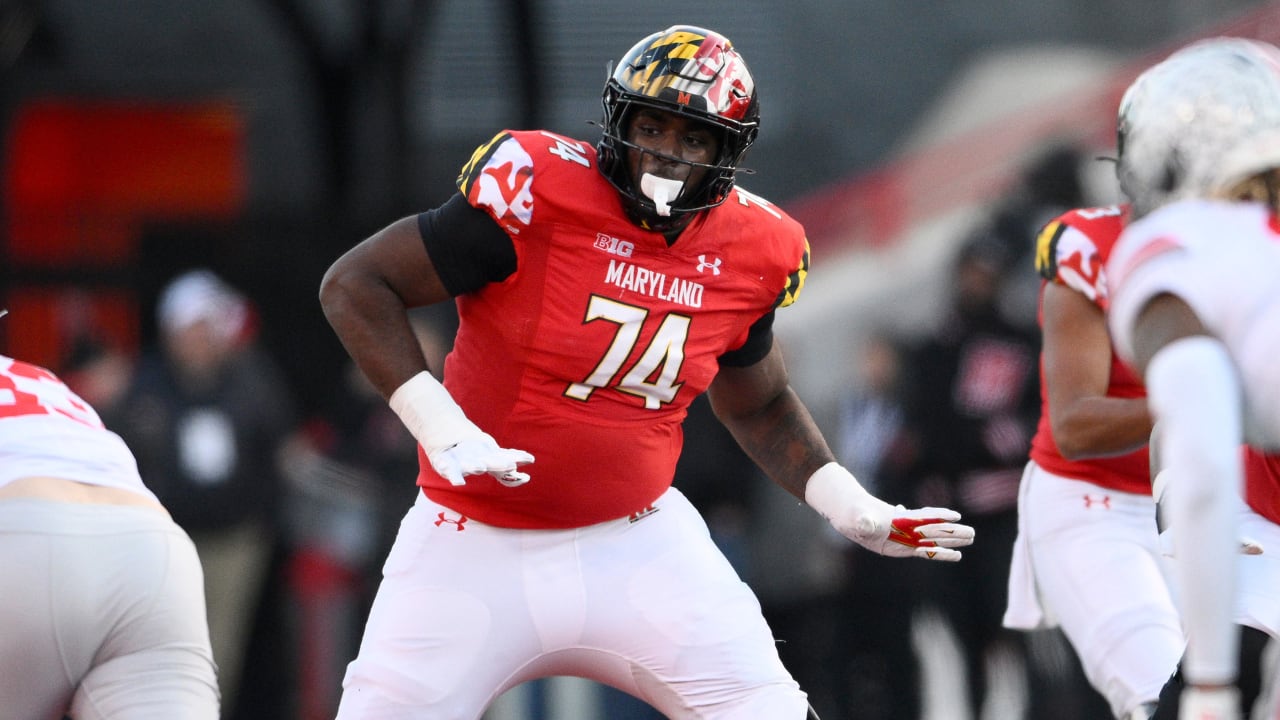 Raiders select tackle DJ Glaze out of Maryland | Highlights | 2024 NFL ...