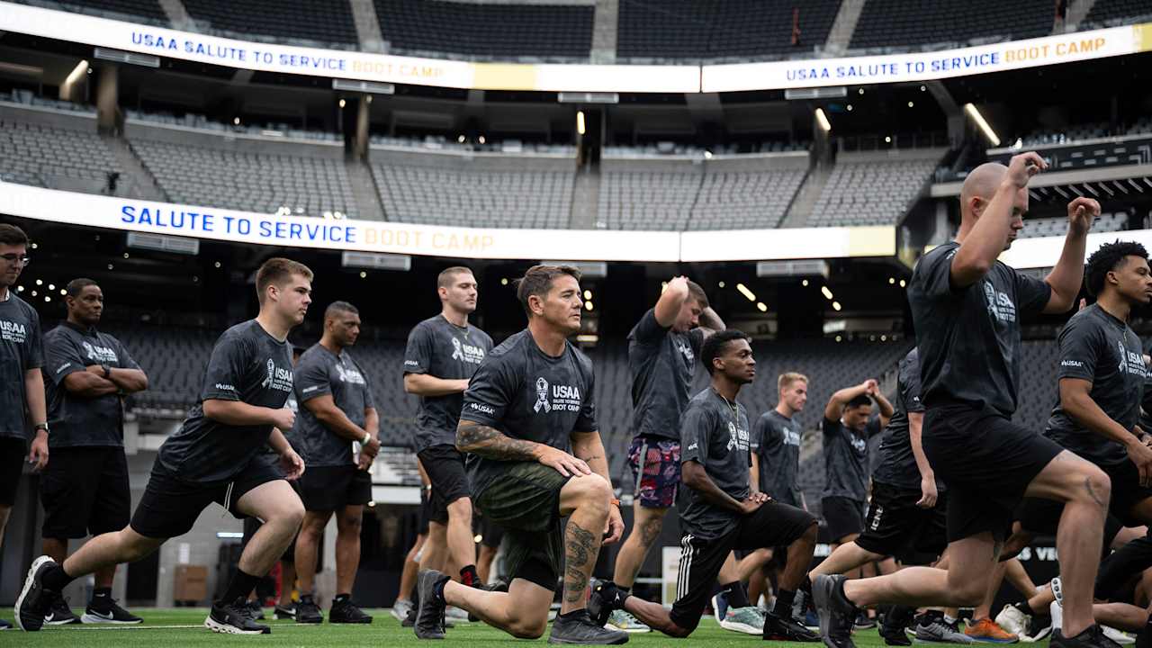 Raiders host USAA Salute to Service Boot Camp | Community
