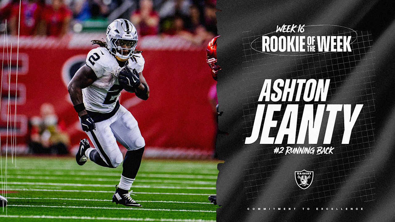 Ashton Jeanty wins Rookie of the Week for Week 16
