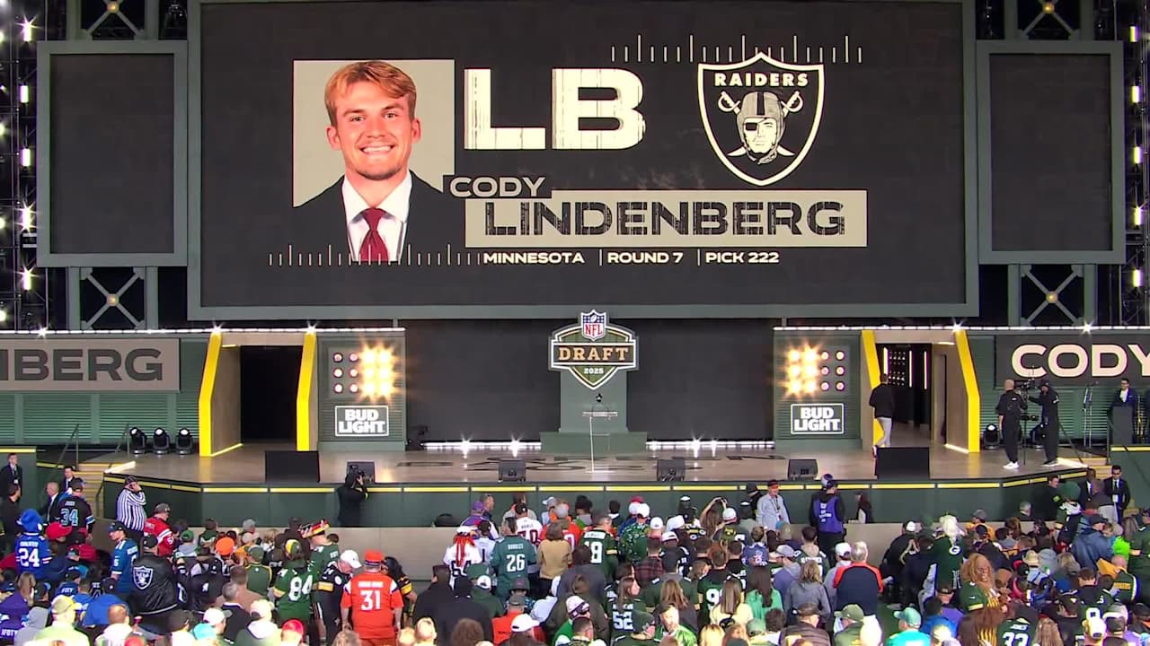 Cody Lindenberg is a Raider - 222 overall pick | 2025 NFL Draft