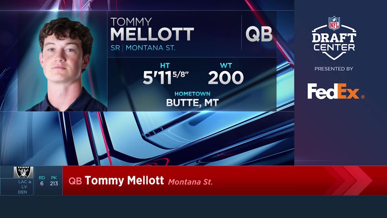 Tommy Mellott is a Raider - 213th overall pick | 2025 NFL Draft