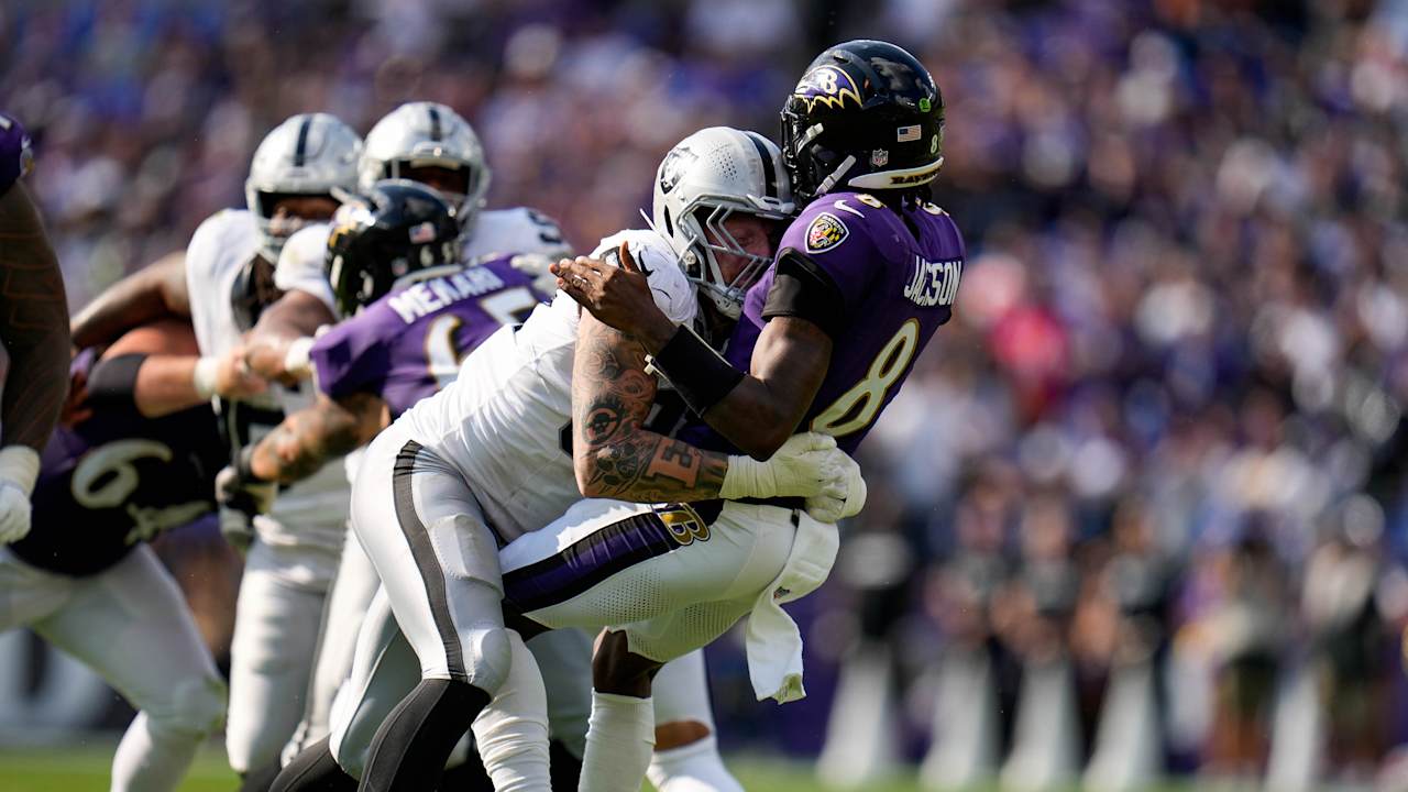 Raiders 2024 Week 2 Highlights vs. Ravens | Maxx Crosby sacks Lamar Jackson for 9-yard loss
