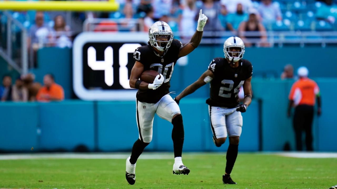 Raiders 2023 Week 11 Highlights vs. Dolphins | Isaiah Pola-Mao intercepts Tua Tagovailoa