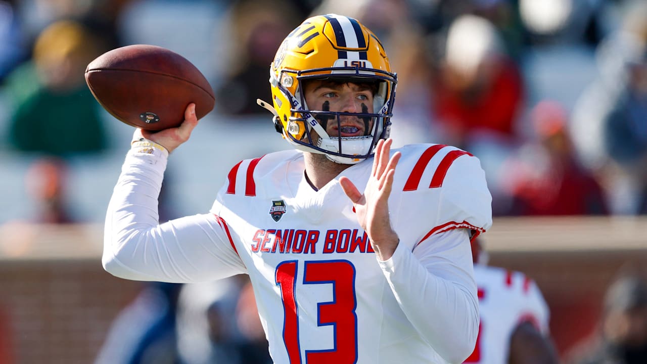 Highlights | LSU QB Garrett Nussmeier named 2026 Senior Bowl MVP ...