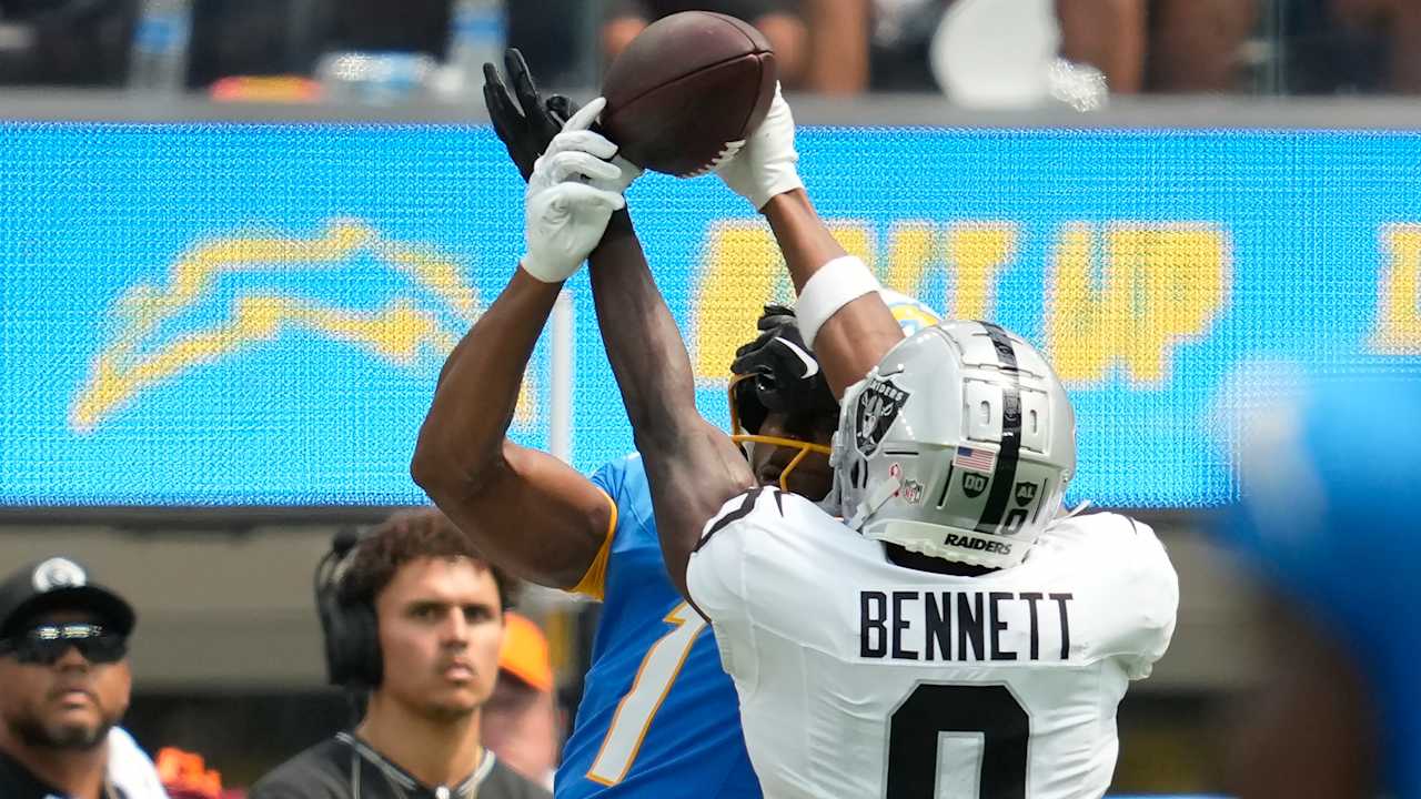 Raiders 2024 Week 1 Highlights vs. Chargers | Jakorian Bennett forces ...