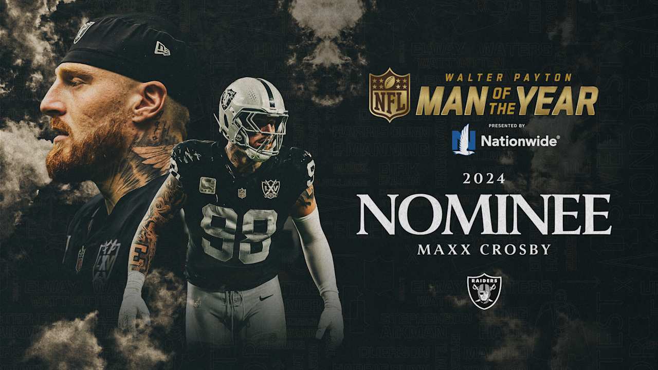Maxx Crosby named Raiders' nominee for 2024 Walter Payton NFL Man of ...