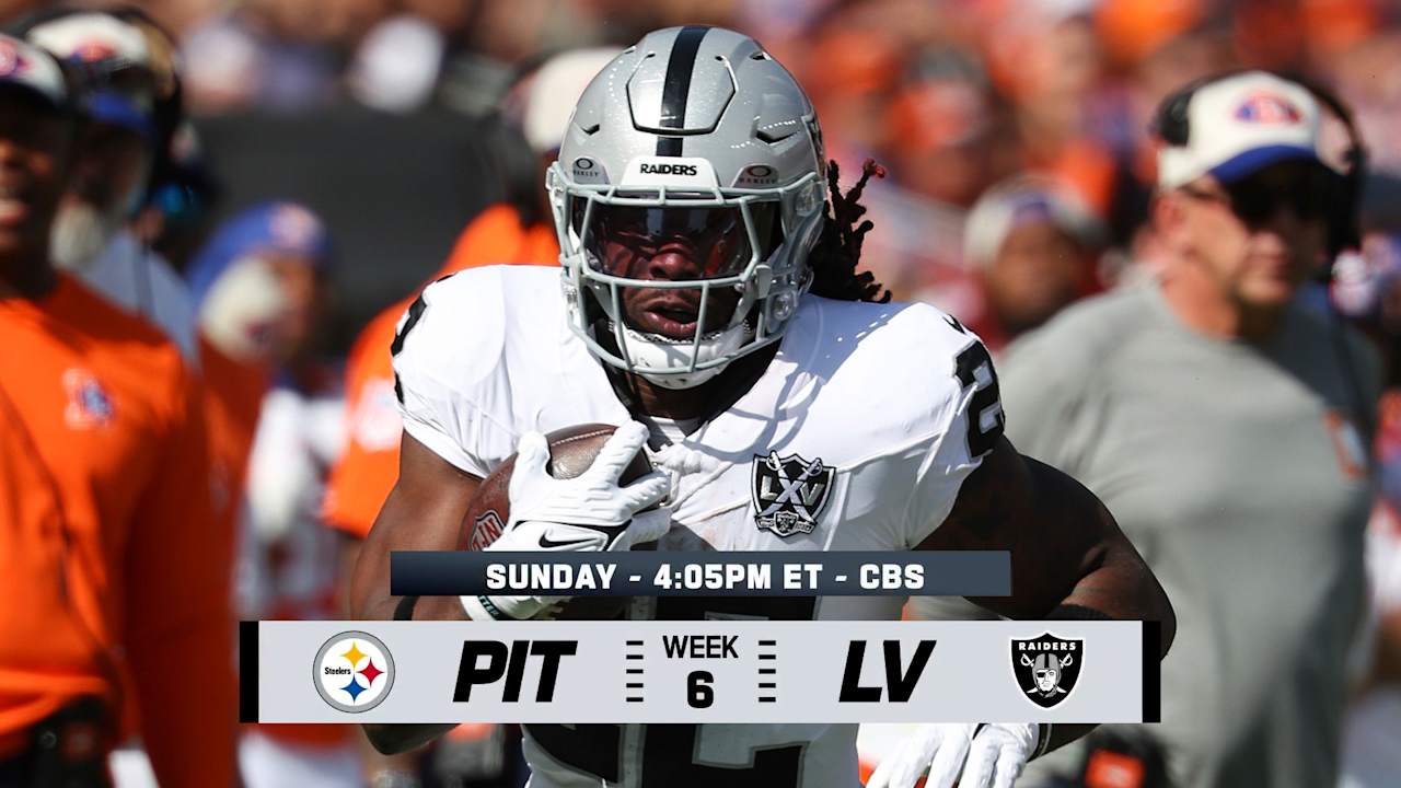 NFL Network's game preview of the Las Vegas Raiders vs. the Pittsburgh ...