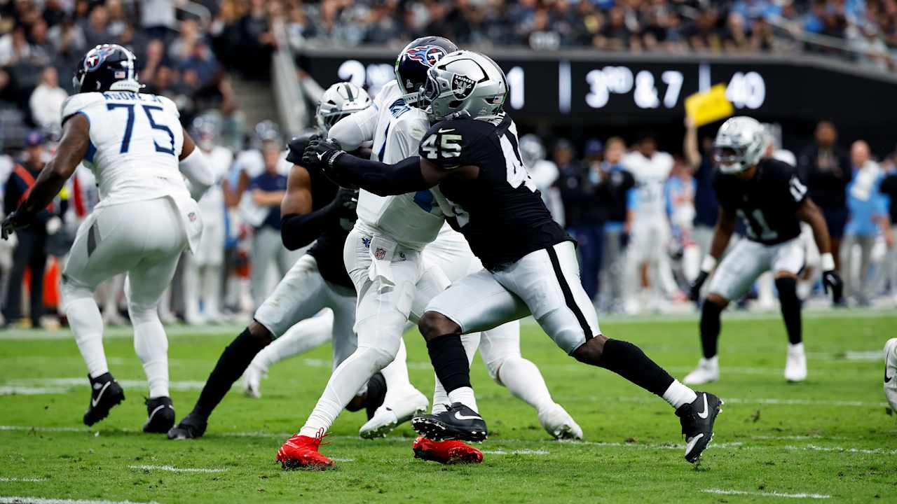 Raiders 2025 Week 6 Highlights vs. Tennessee Titans | Devin White strip ...