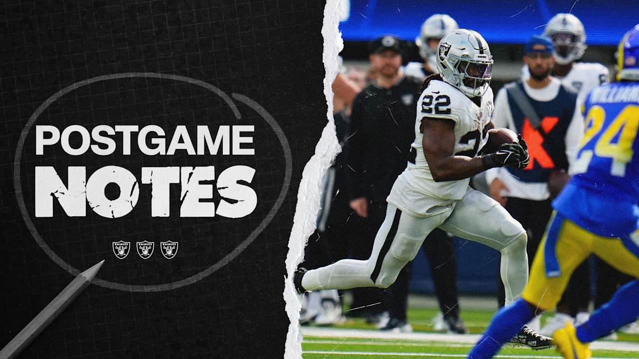 Postgame Notes: Week 7 at Los Angeles Rams