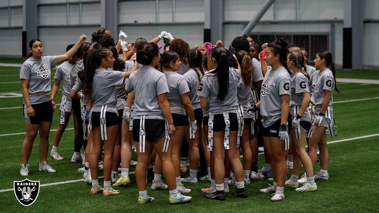 Photos: Raiders ELITE Academy for girls flag football athletes