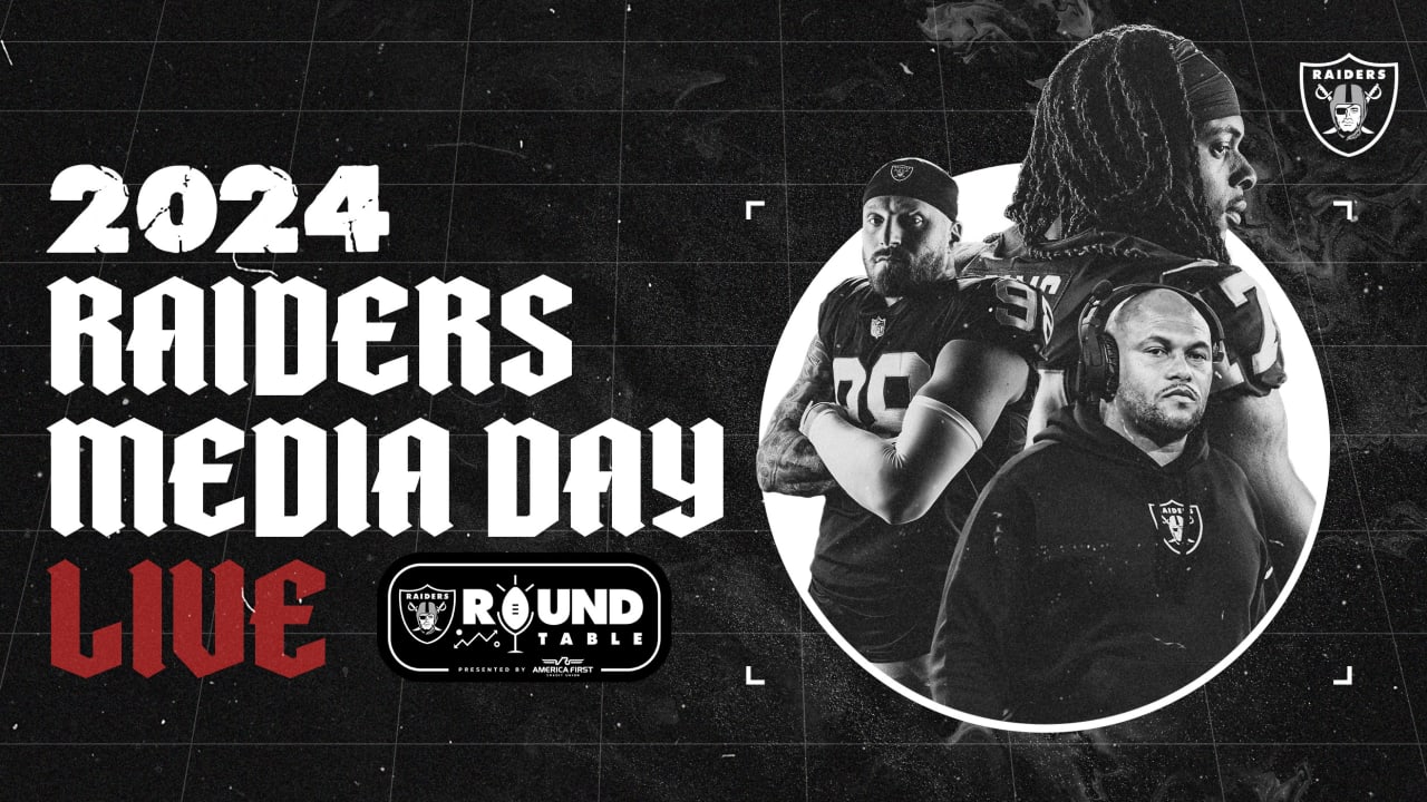 Raiders 2024 Media Day with Antonio Pierce, Tom Telesco, Maxx Crosby ...