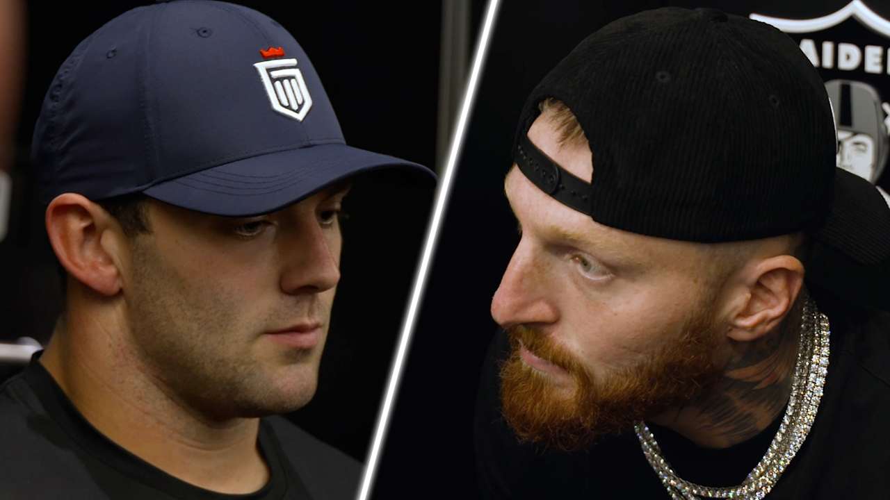 Brock Bowers, Ashton Jeanty and Maxx Crosby talk to the media | Locker ...