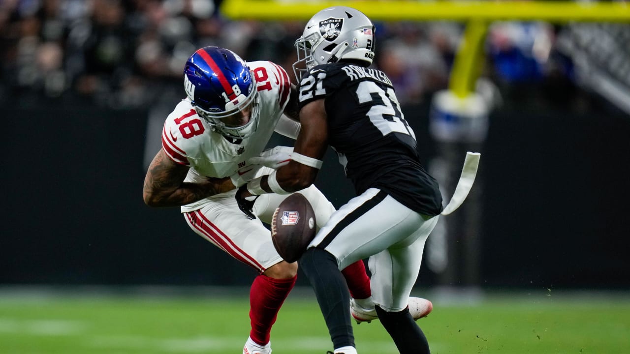 Raiders 2023 Week 9 Highlights vs. Giants | Amik Robertson pass breakup