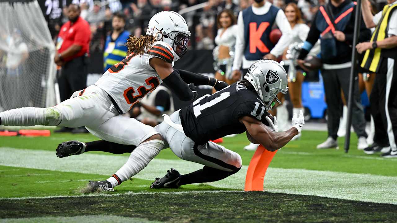Raiders 2024 Week 4 Highlights vs. Browns | Tre Tucker 3-yard rushing ...