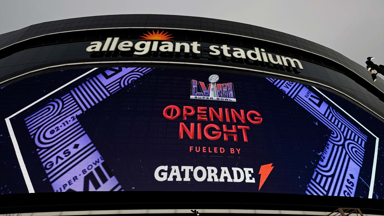 Sights and sounds from Super Bowl Opening Night inside Allegiant Stadium