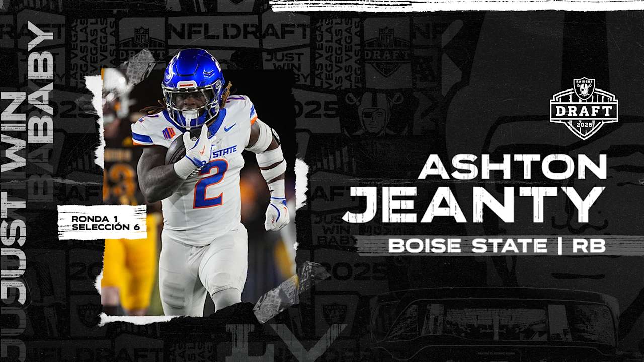 Los Raiders eligen a Ashton Jeanty con la sexta selección global del Draft 2025 de la NFL