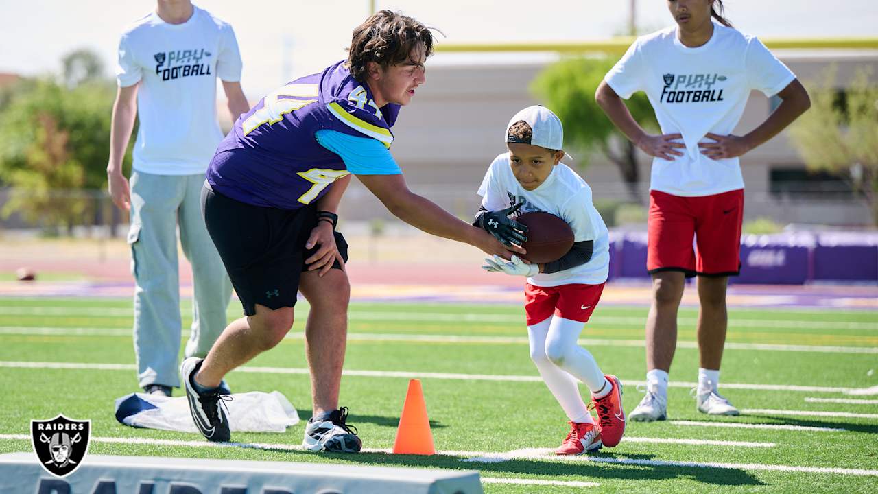 Photos: Raiders host youth football combine