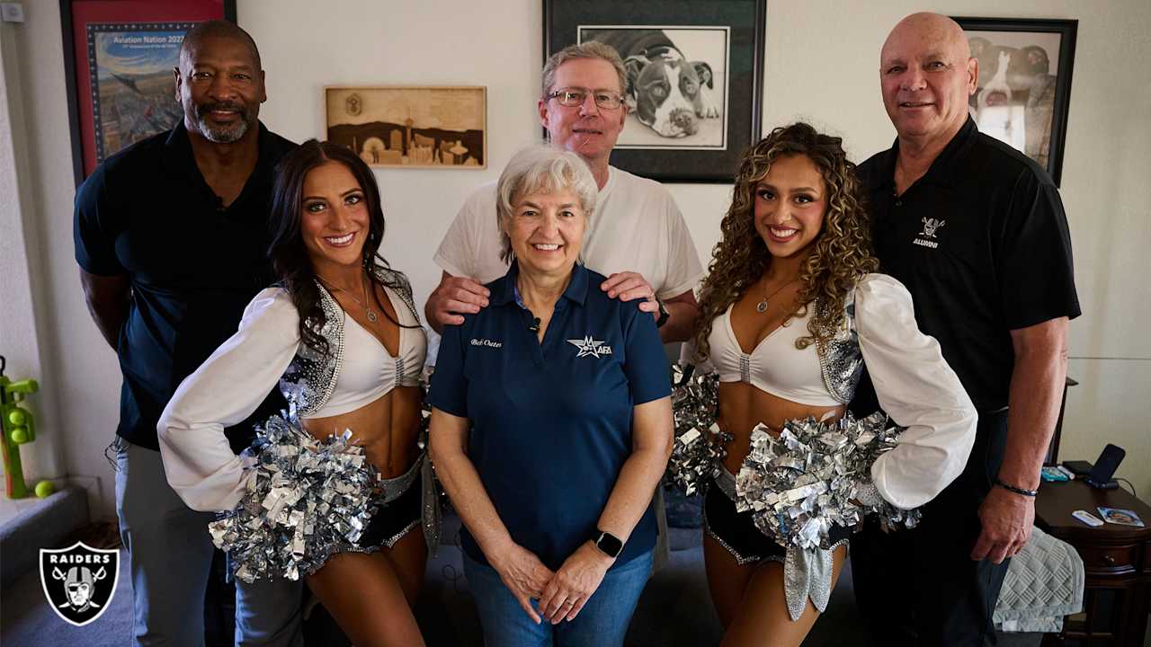 Photos: Raiders surprise veterans with Monday Night Football gameday ...