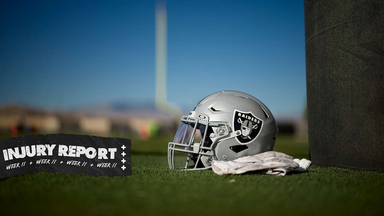 Raiders-Dolphins Week 11 Injury Report: Nate Hobbs among four players ruled out