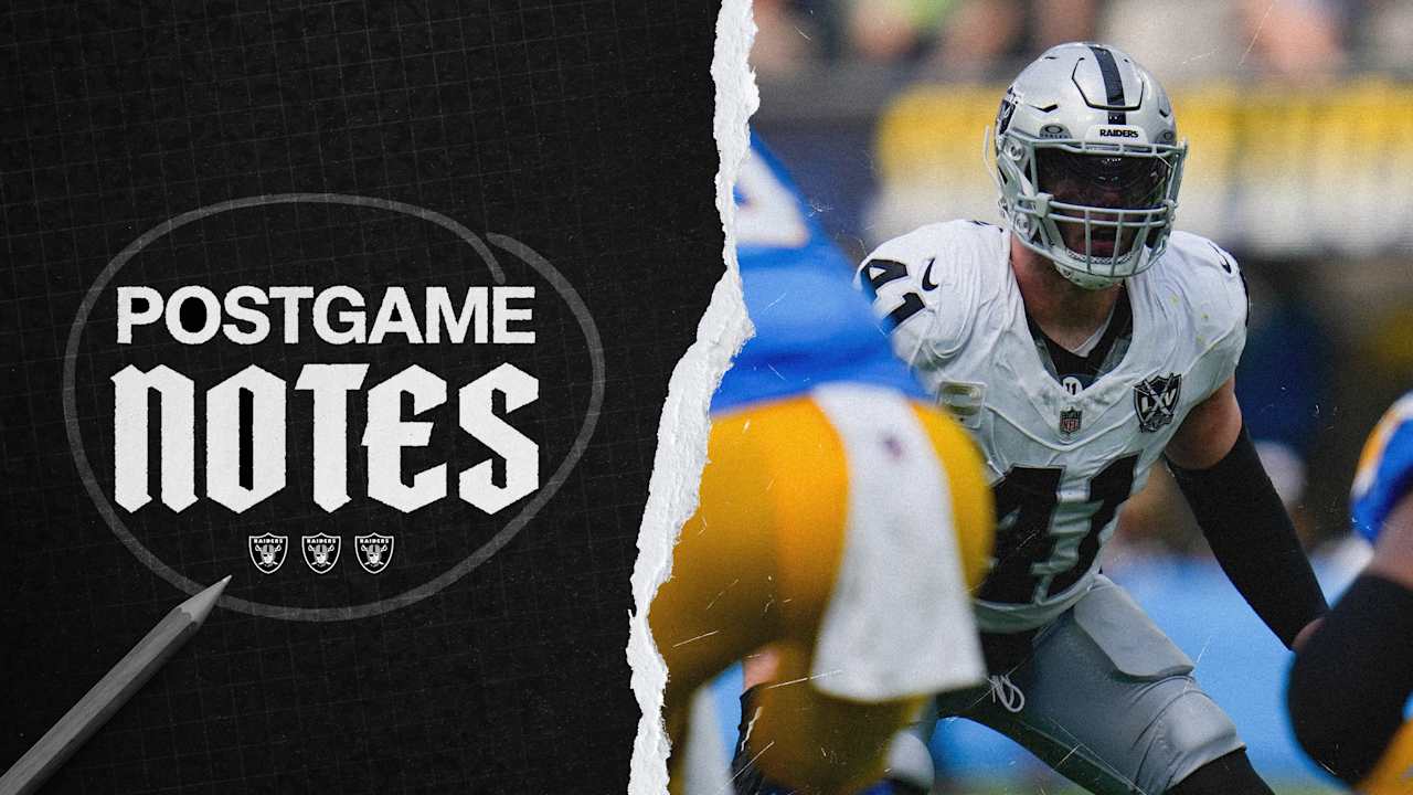 Postgame Notes: Week 1 at Los Angeles Chargers