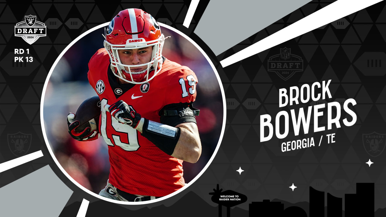 Raiders select Brock Bowers with the 13th overall pick in the 2024 NFL Draft