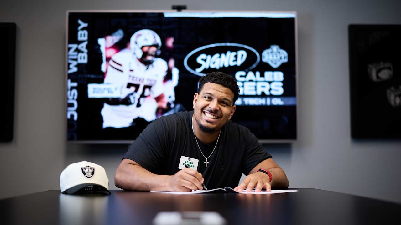 Raiders sign third-round pick G Caleb Rogers