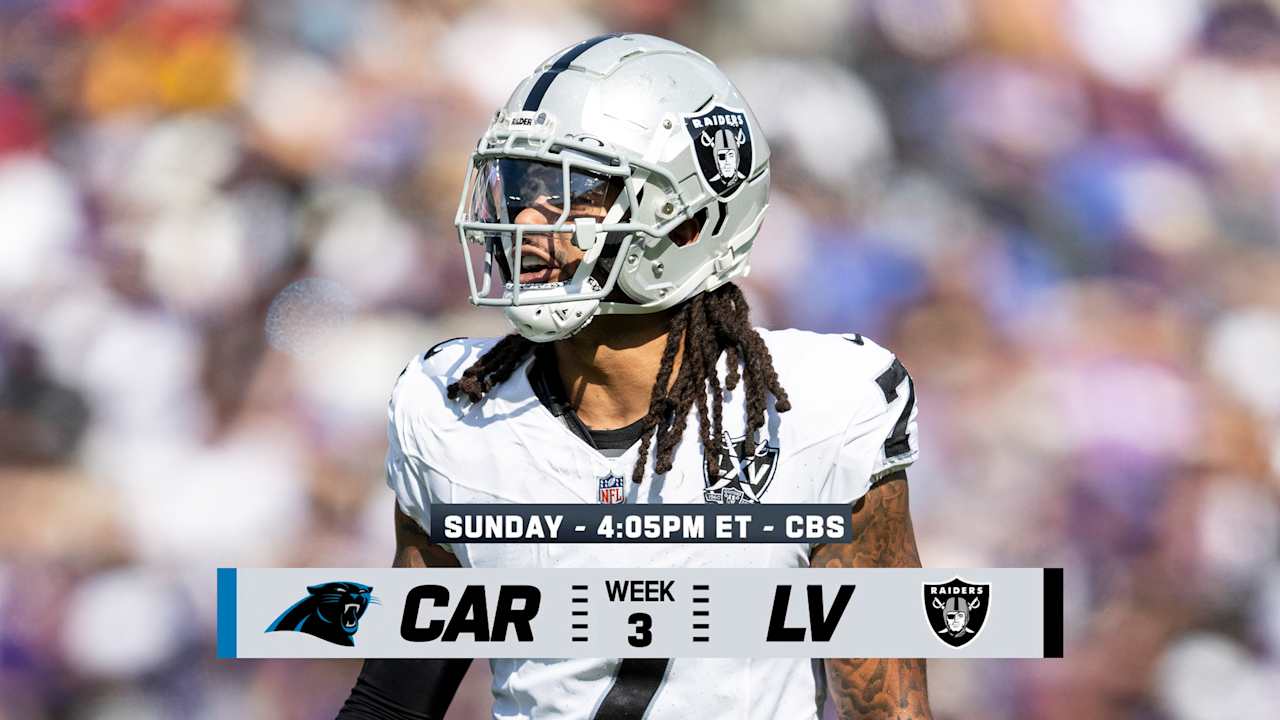 NFL Network's game preview of the Las Vegas Raiders vs. the Carolina Panthers in Week 3 of the ...