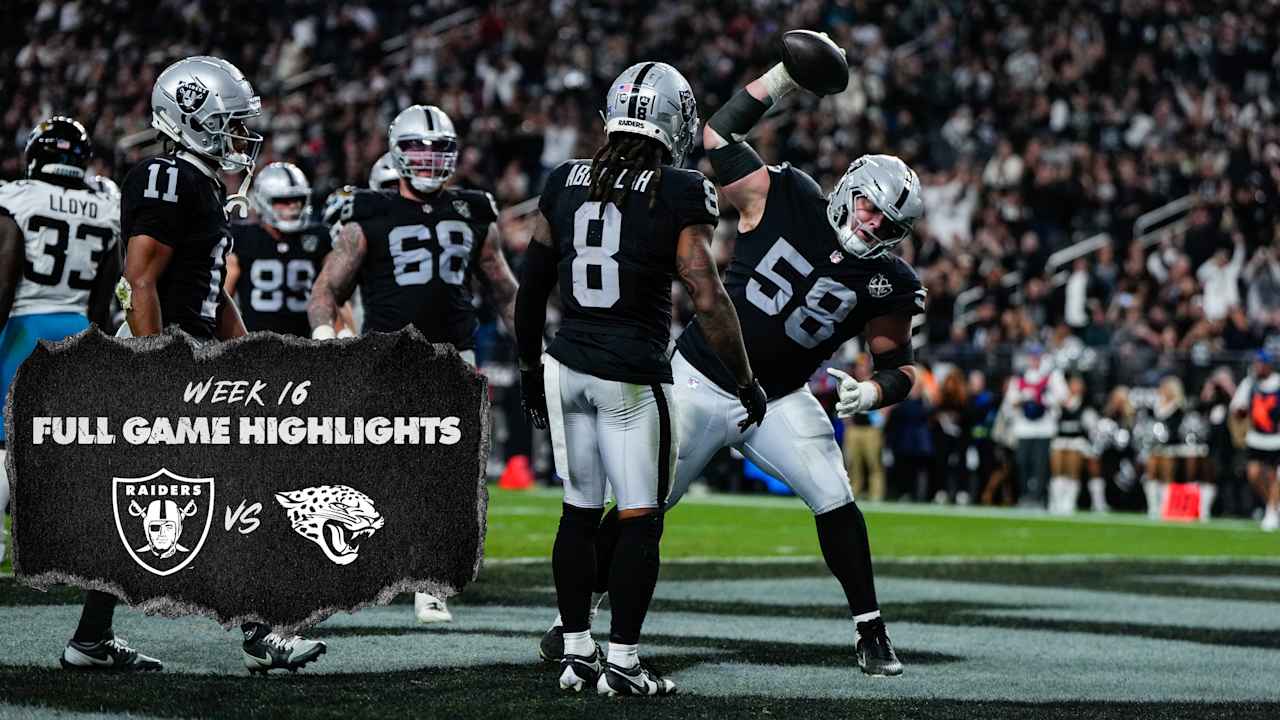 Raiders 2024 Week 16 Highlights vs. Jacksonville Jaguars | Full game highlights from the Raiders ...