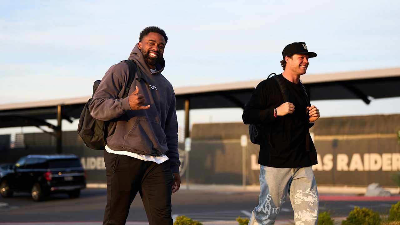 Silver and Black arrive at HQ for offseason program | 2025 NFL ...