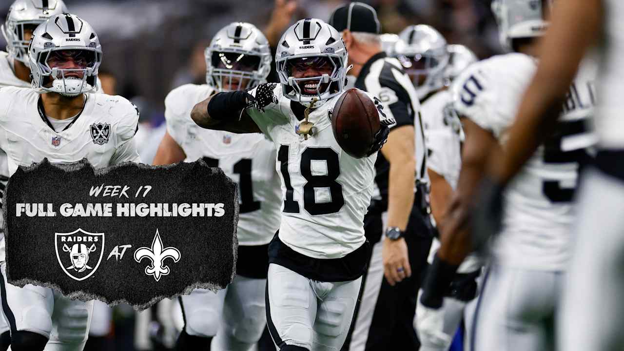 Raiders 2024 Week 17 Highlights vs. New Orleans Saints | Full game highlights from the Raiders ...