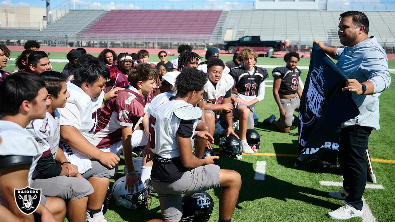 Photos: Raiders hype up Cimarron-Memorial High School and Clark High ...