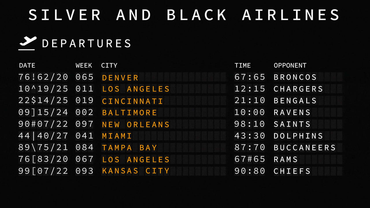 An itinerary for every Raiders road game during the 2024 season
