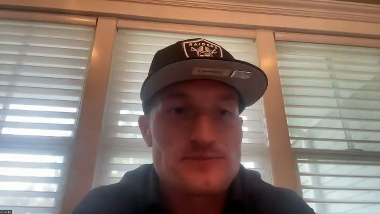 Dylan Laube on being drafted 208th overall by the Raiders, his ...